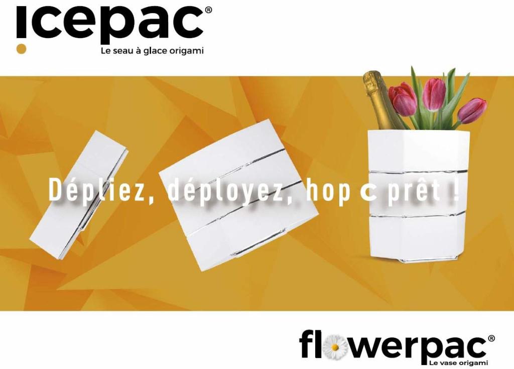 ICEPAC-FLOWERPAC, le vase/seau à glace en origami, dévoile ses nouveaux ...